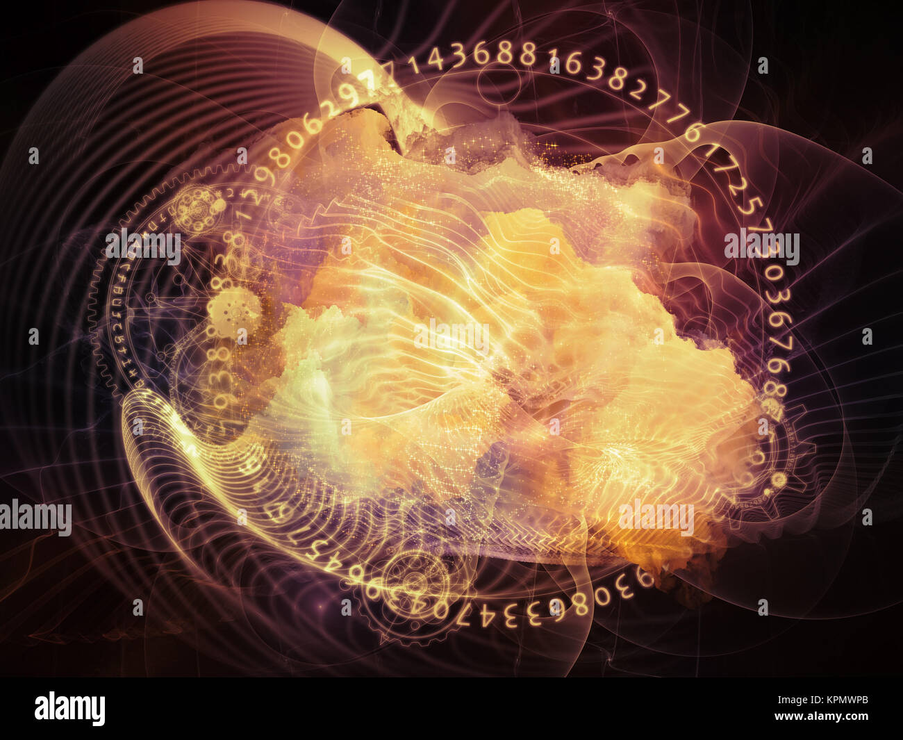 Computing Abstract Visualization Stock Photo - Alamy