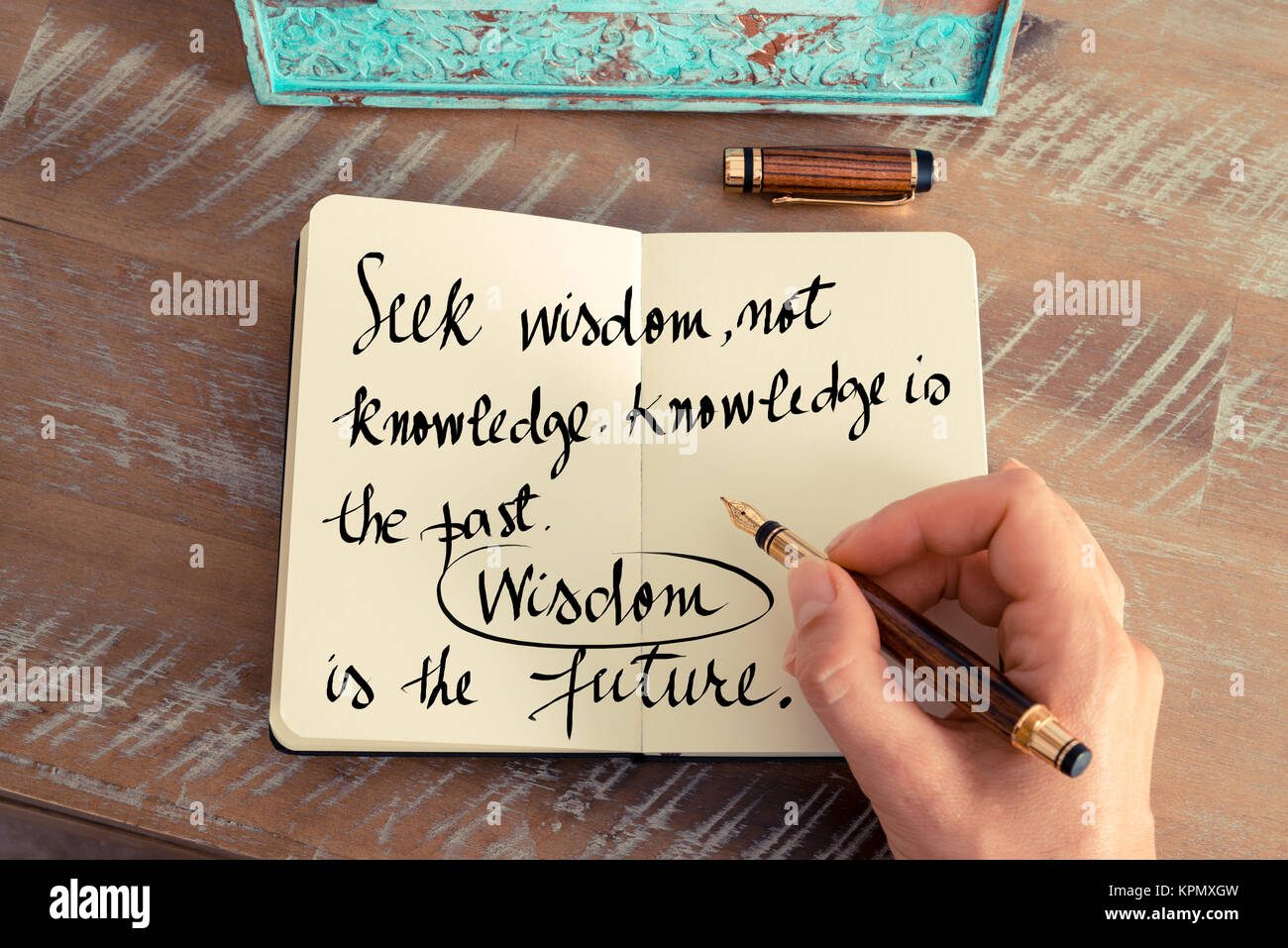 Handwritten quote as inspirational concept image Stock Photo - Alamy