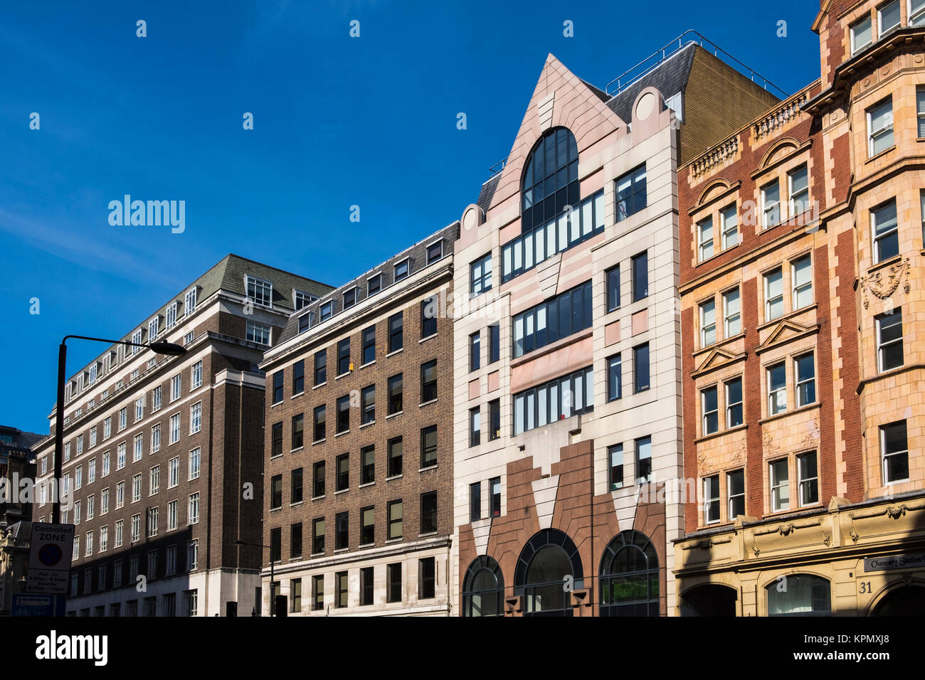 Buildings on the North side of High Holborn, Borough of Camden, London ...
