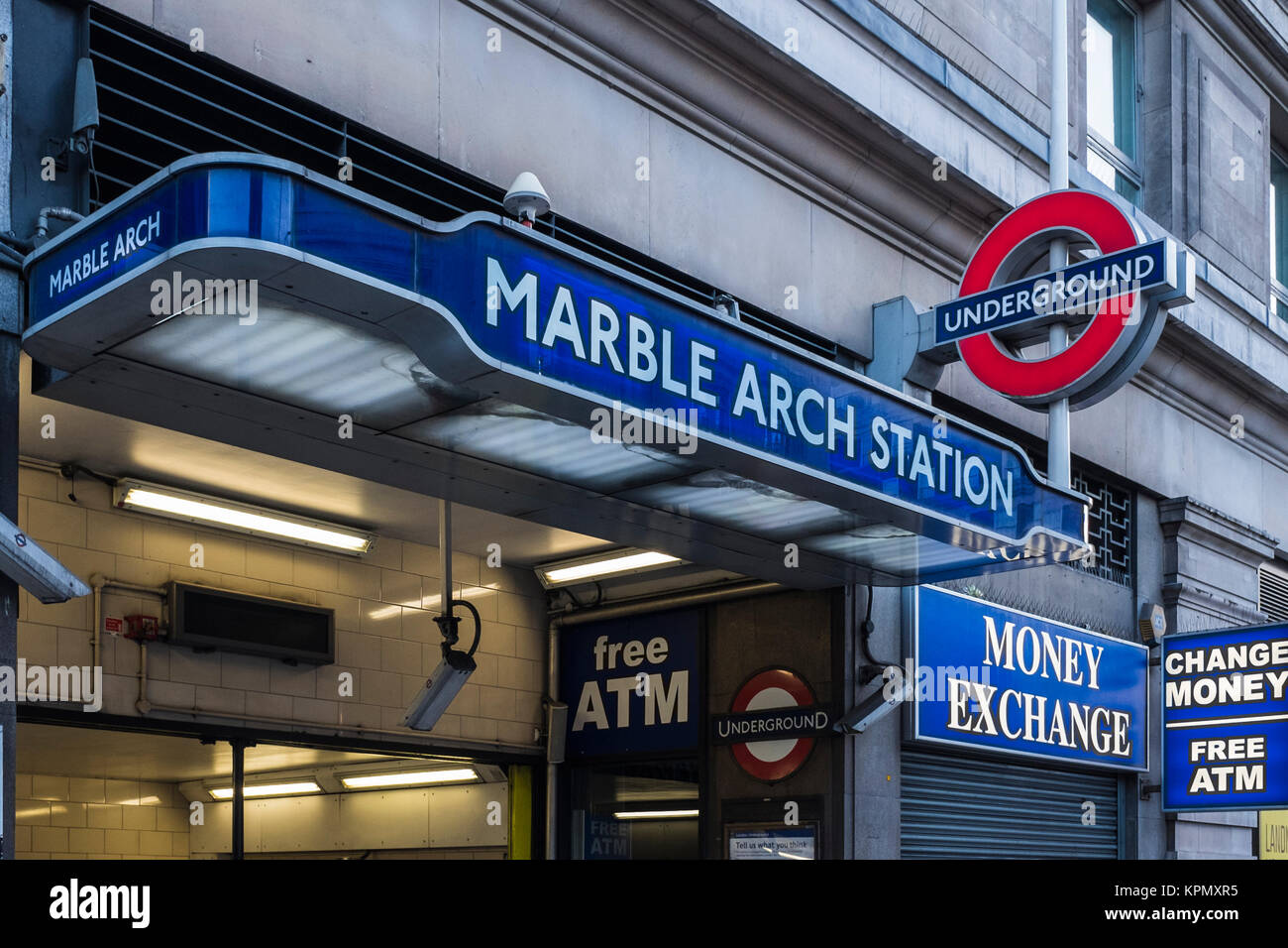 Marble Arch underground station, Oxford Street, London, England, U.K ...