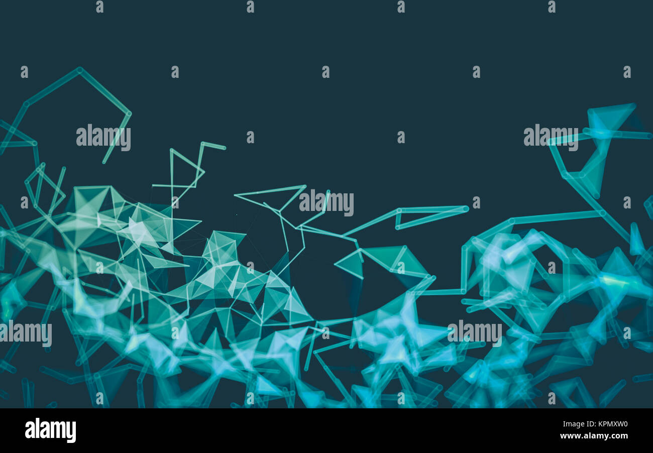 Abstract polygonal space low poly dark background Stock Photo - Alamy