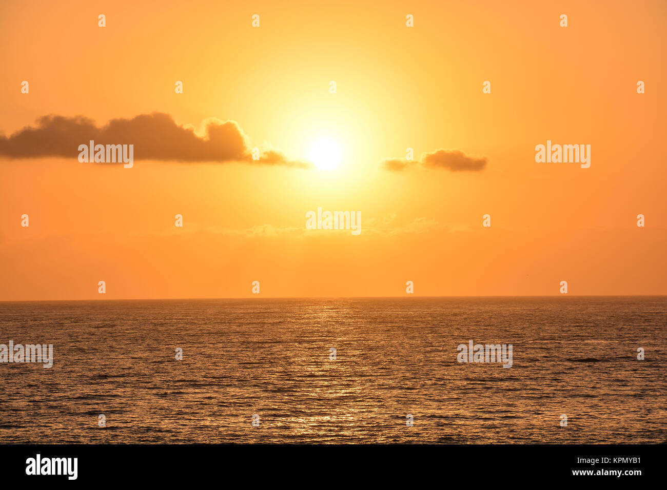 Sunset sky sun red spanish scenery hi-res stock photography and images ...