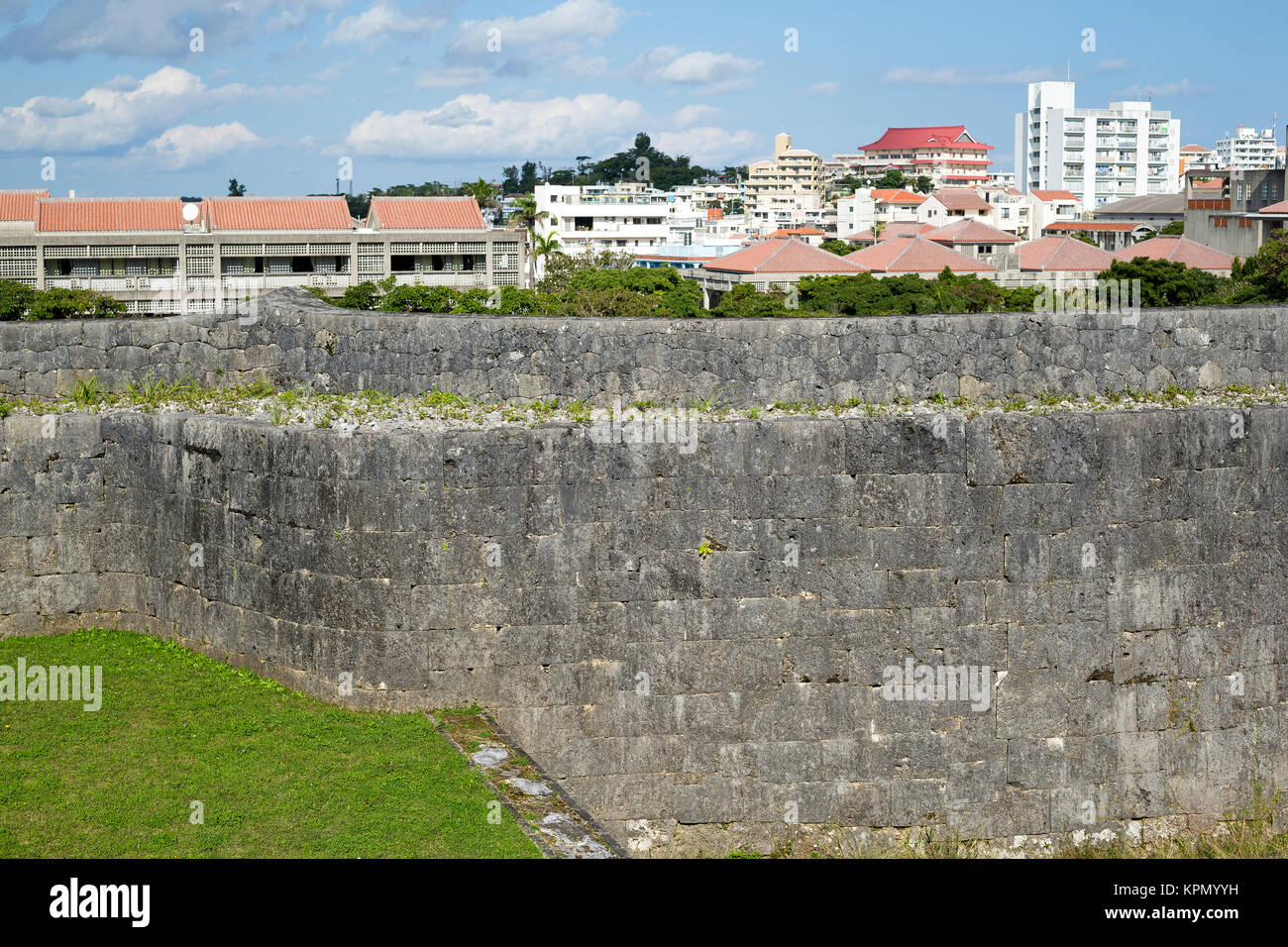 Castle wall in japan Stock Photo - Alamy