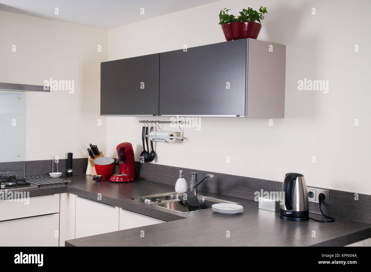 Interior of a modern kitchen Stock Photo - Alamy