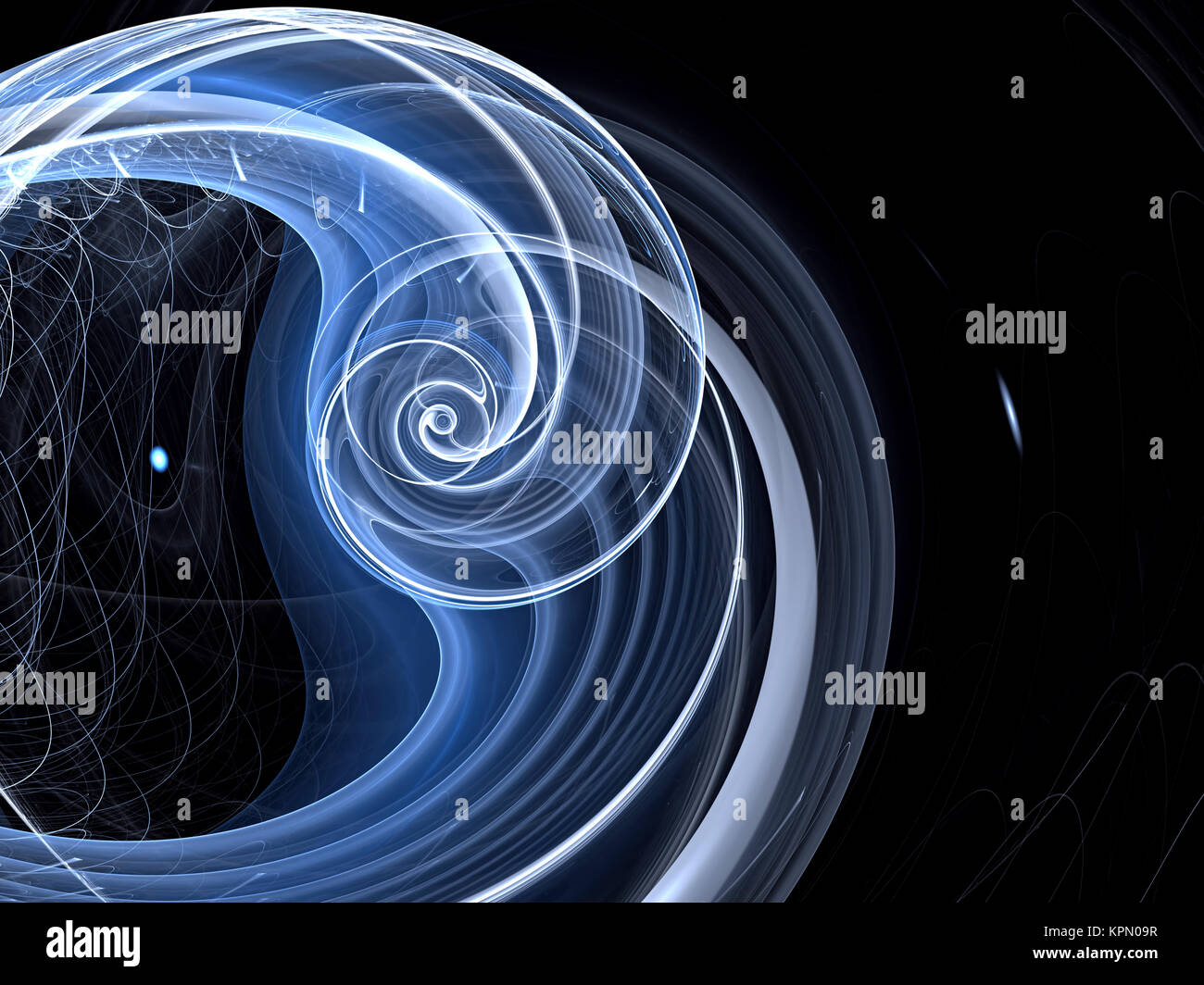 Abstract digitally generated image futuristic curls Stock Photo - Alamy