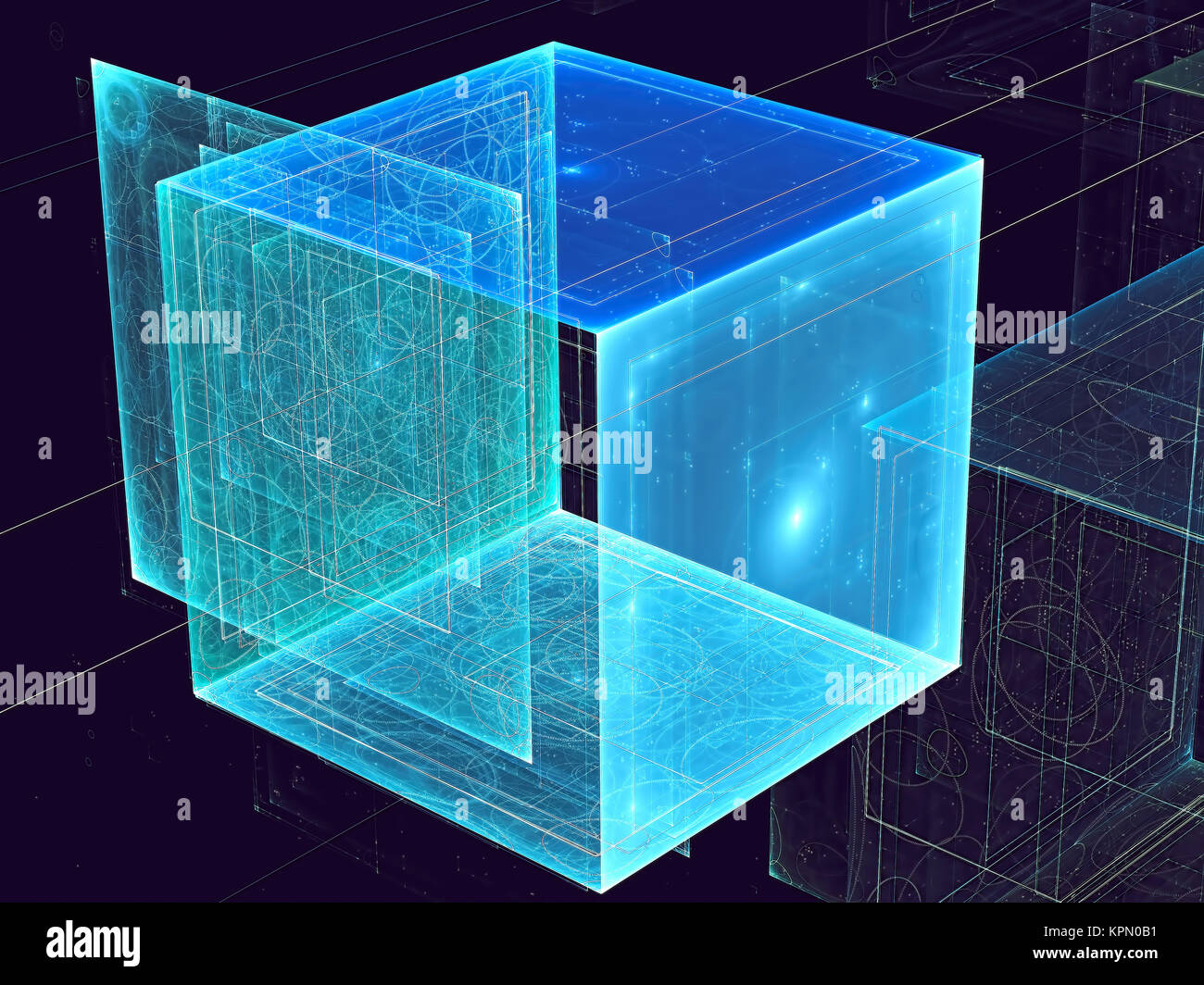 Digital cube formation hi-res stock photography and images - Alamy