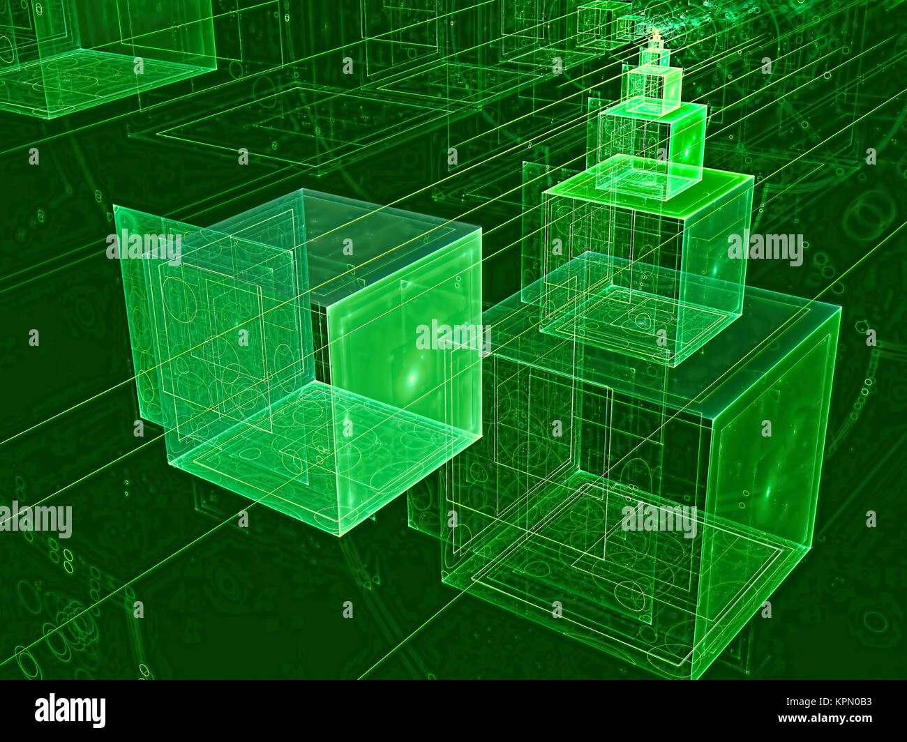 Abstract technology background cubes digitally generated image Stock ...