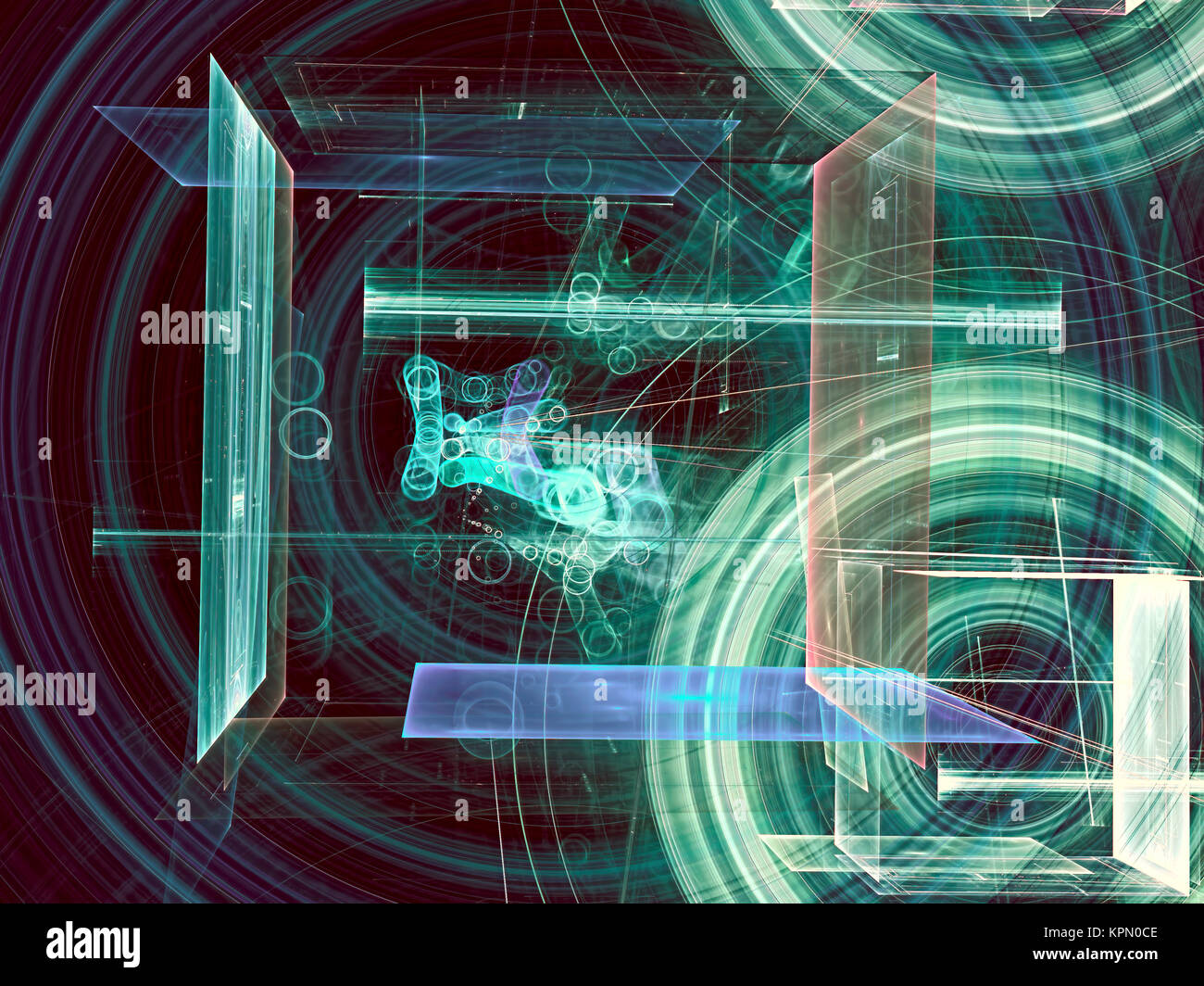 Abstract chaos tech background digitally generated image Stock Photo ...