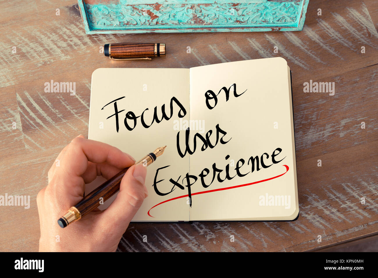 Written text Focus On User Experience Stock Photo - Alamy