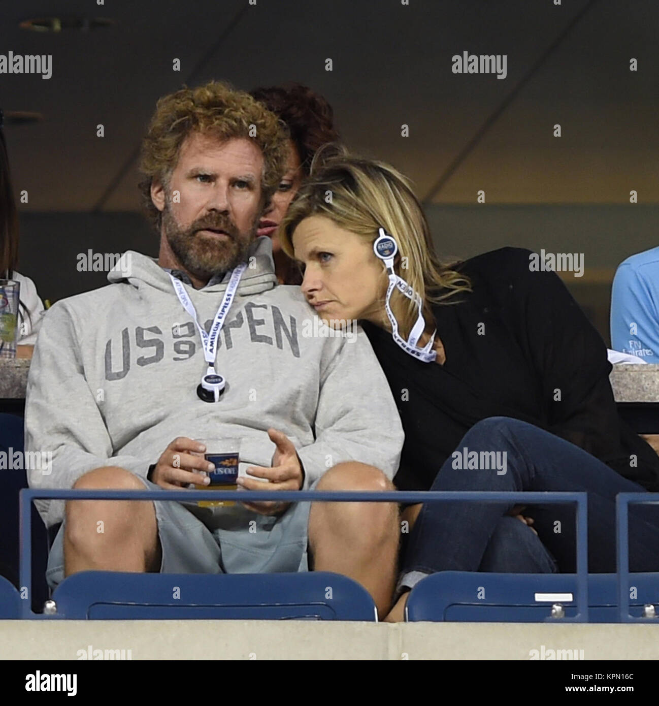 FLUSHING NY- AUGUST 29: Magnus Ferrell, Will Ferrell, Viveca Paulin ...