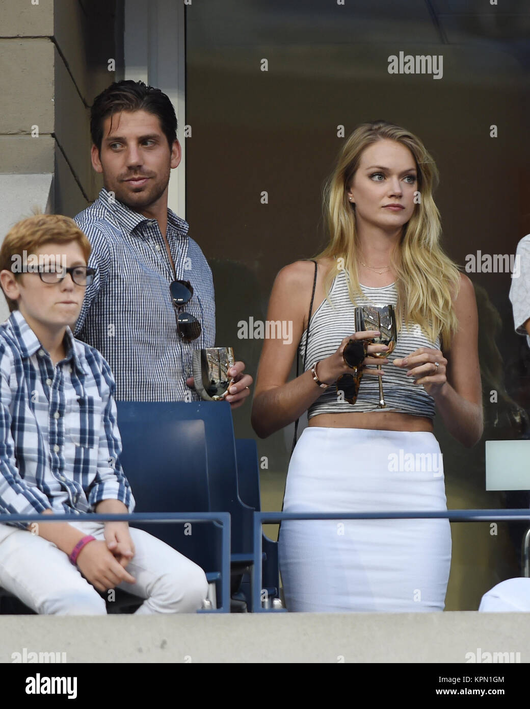 FLUSHING NY- AUGUST 28: Lindsay Ellingson, Sean Clayton, Day Four of ...