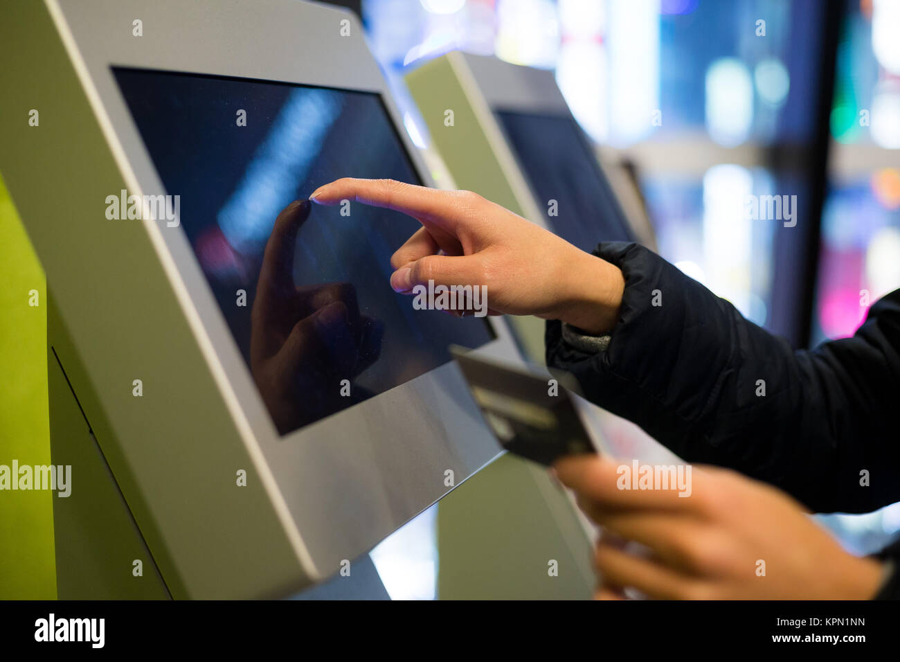 Ticket vending machine display screen hi-res stock photography and ...