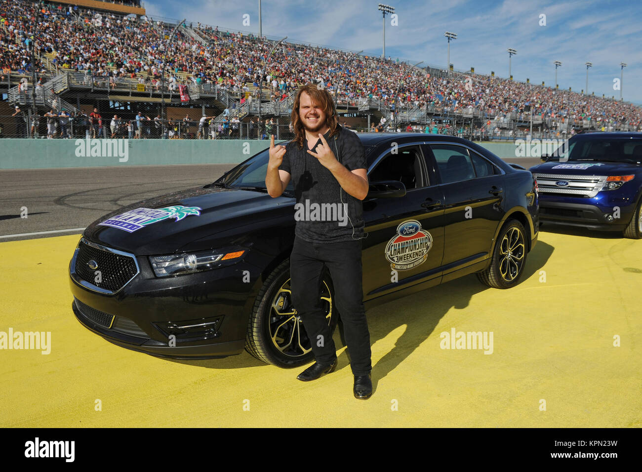 HOMESTEAD, FL - NOVEMBER 16: Caleb Johnson at the NASCAR Sprint Cup ...