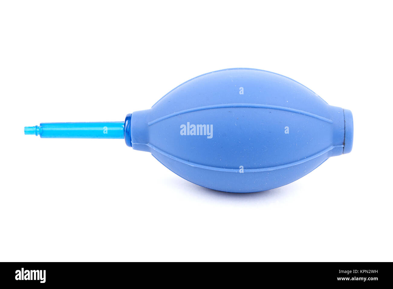 a blue blower can be used for cleaning camera sensor isolated on white ...