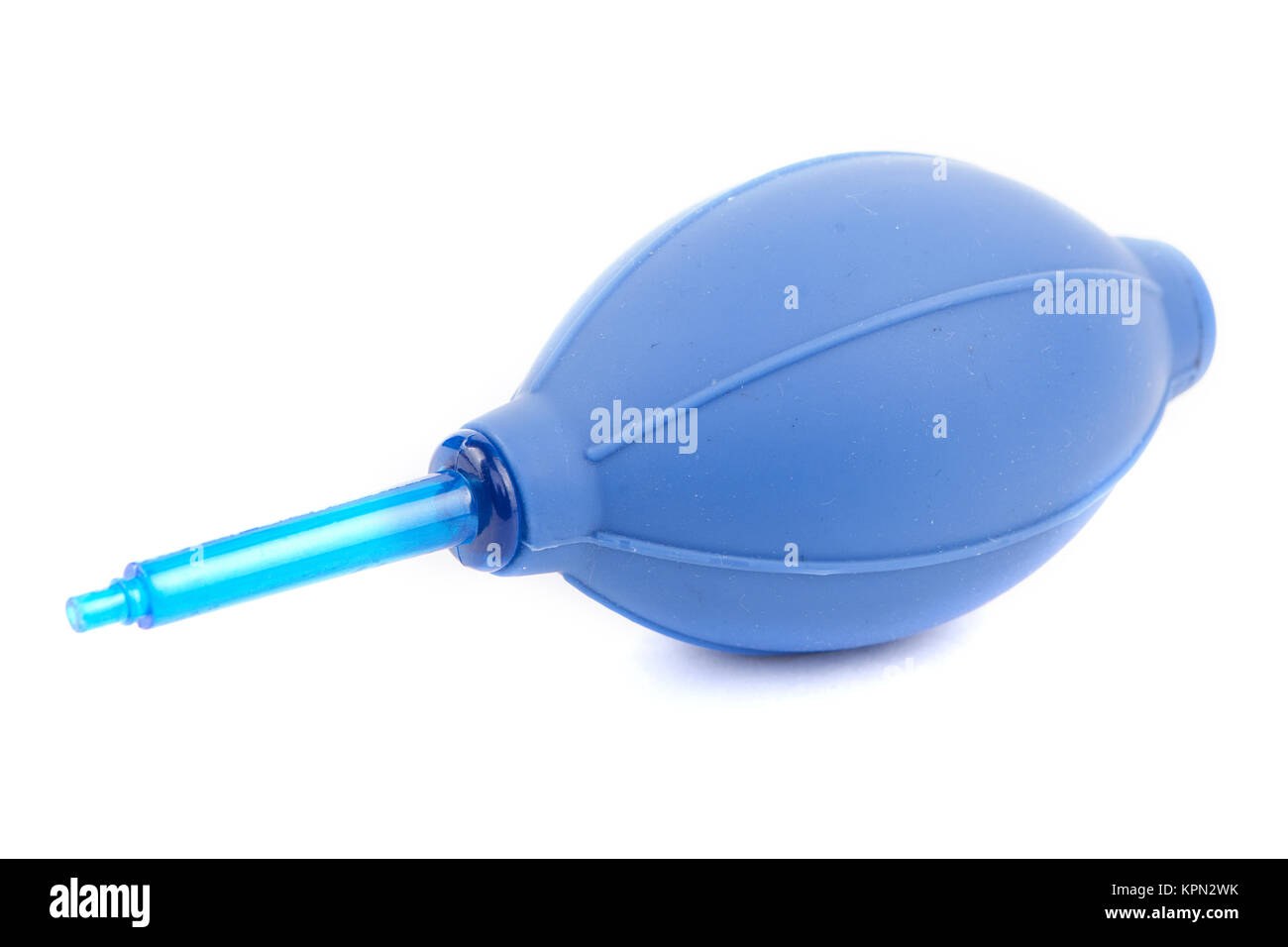 a blue blower can be used for cleaning camera sensor isolated on white ...
