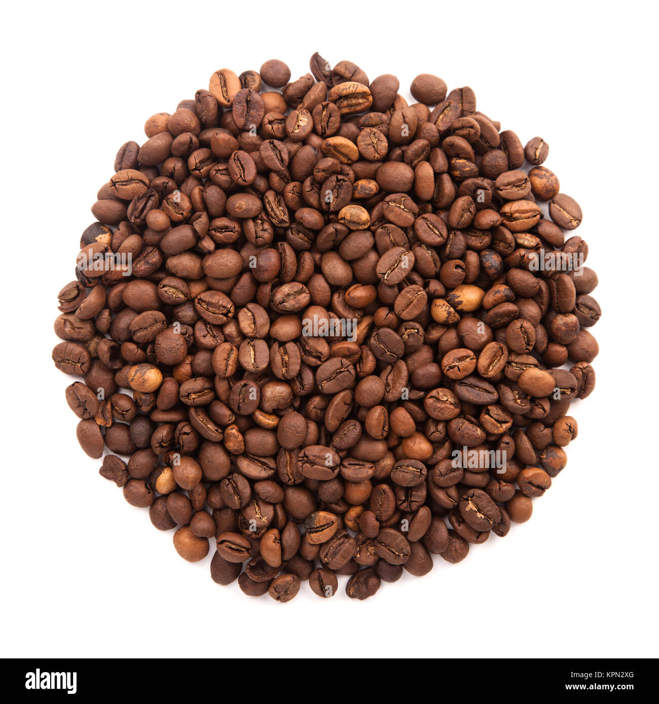 the circle of coffee beans isolated on white background.jpg Stock Photo ...