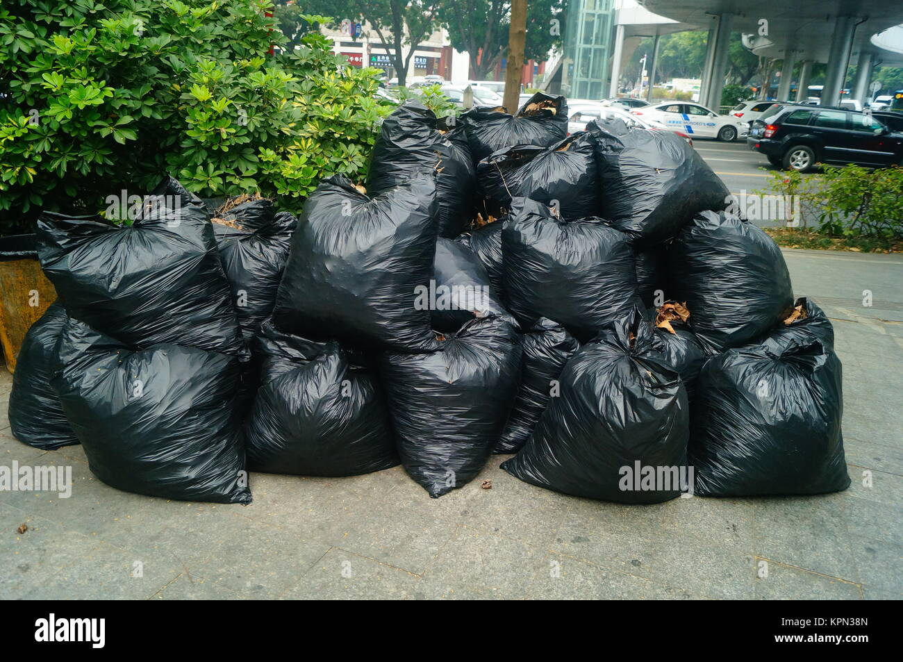 China plastic bag recycling hi-res stock photography and images - Alamy