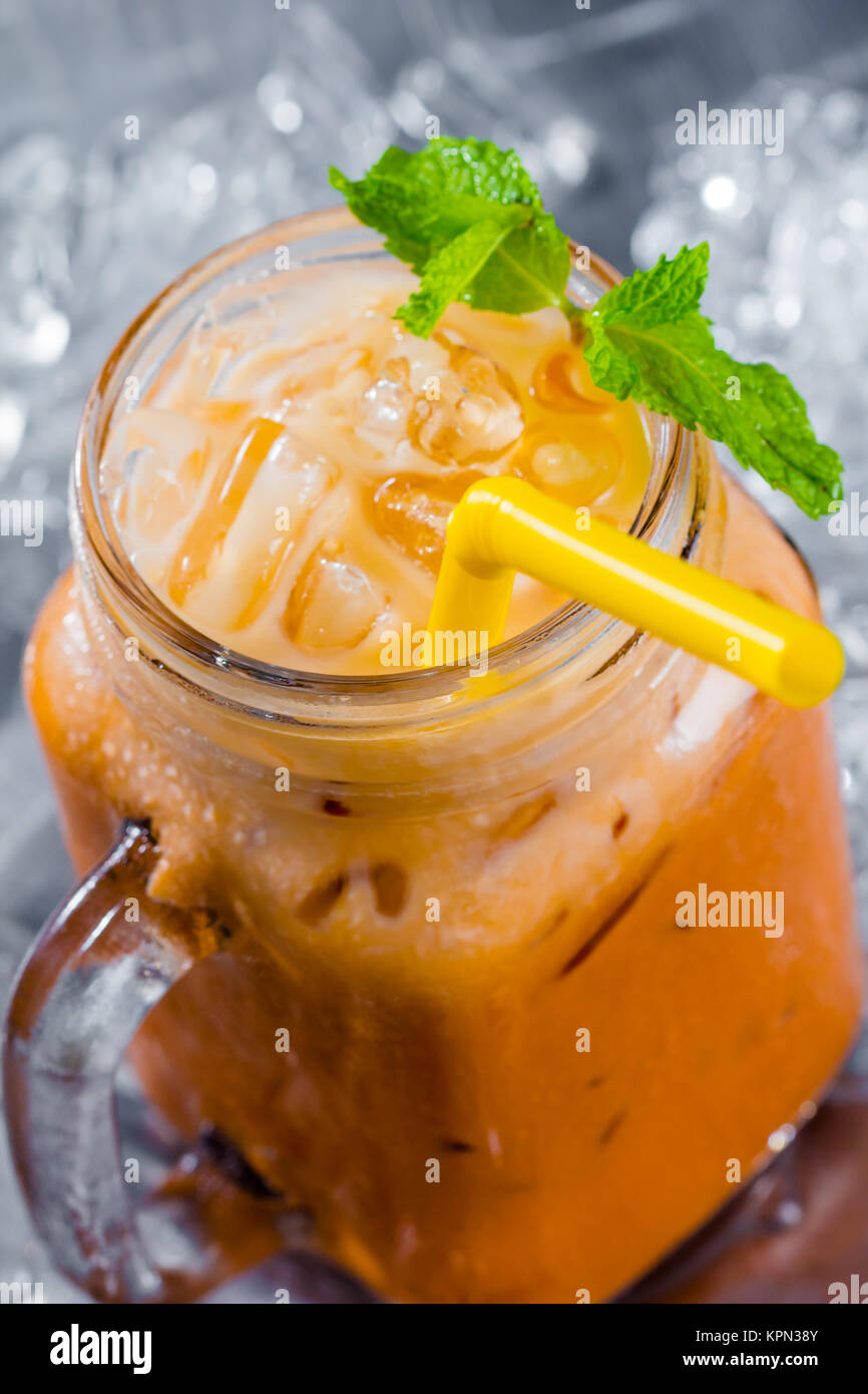 thai ice tea Stock Photo - Alamy