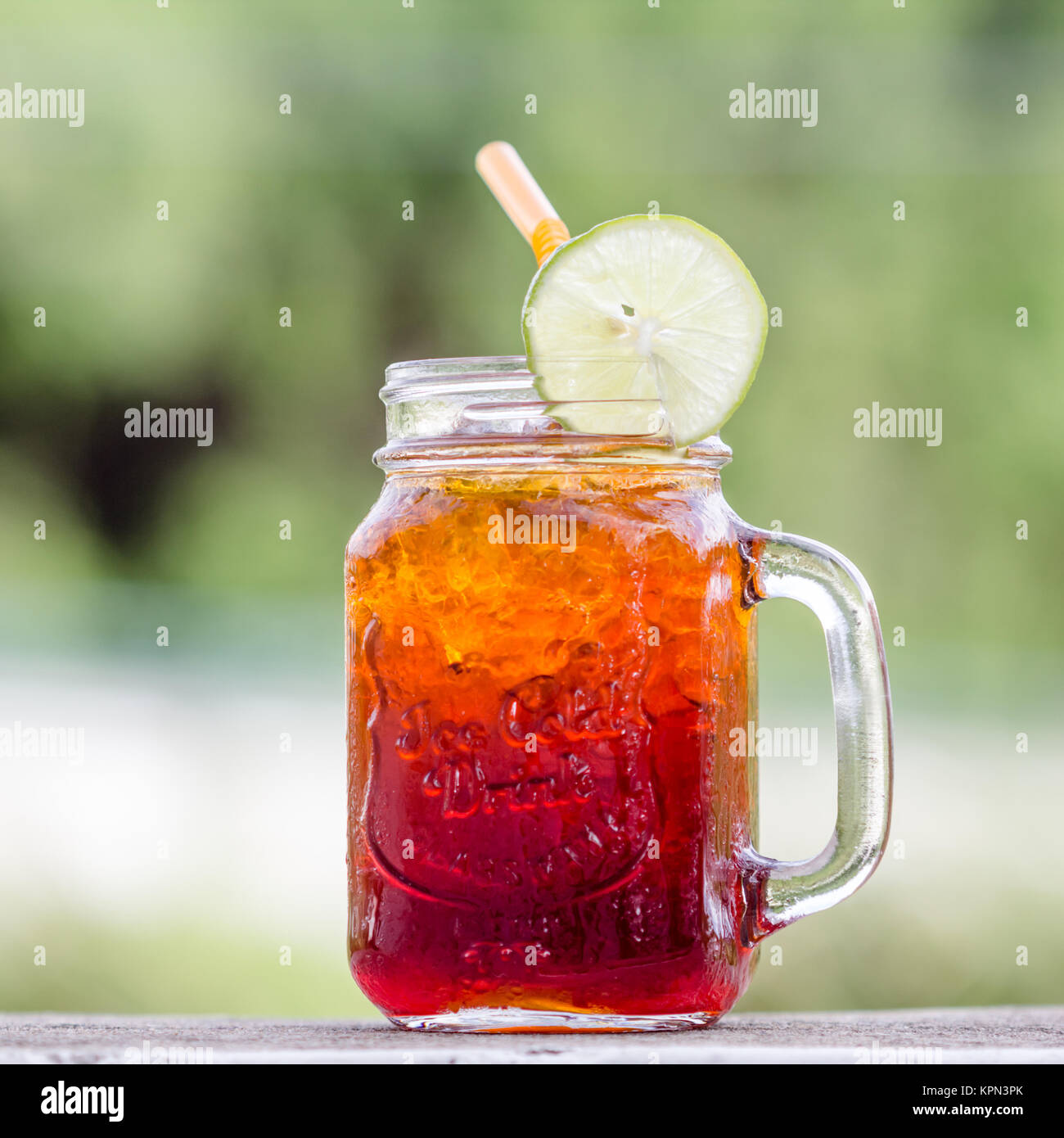 thai ice tea Stock Photo - Alamy