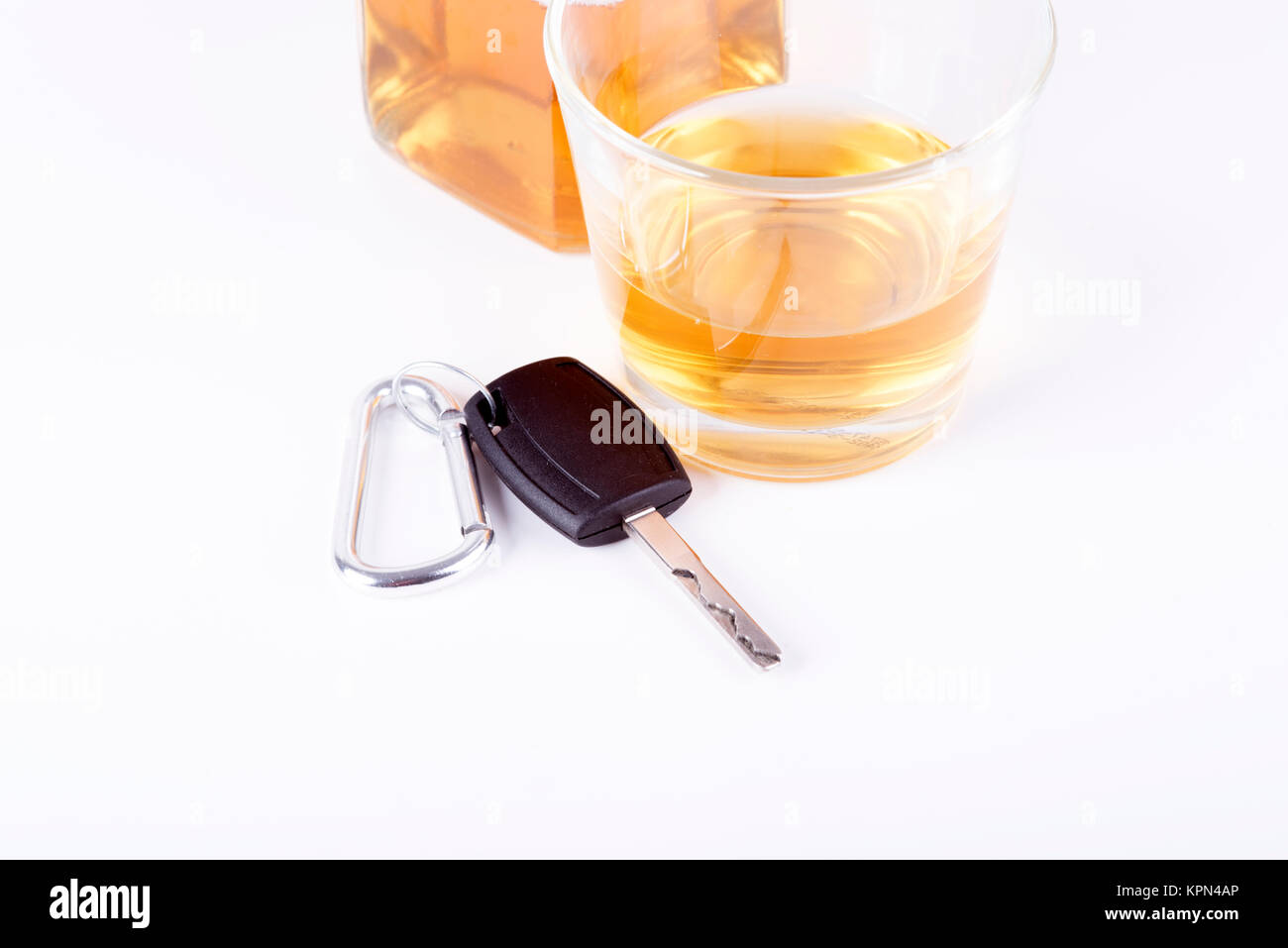 photo on the white background alcohol, keys Stock Photo - Alamy