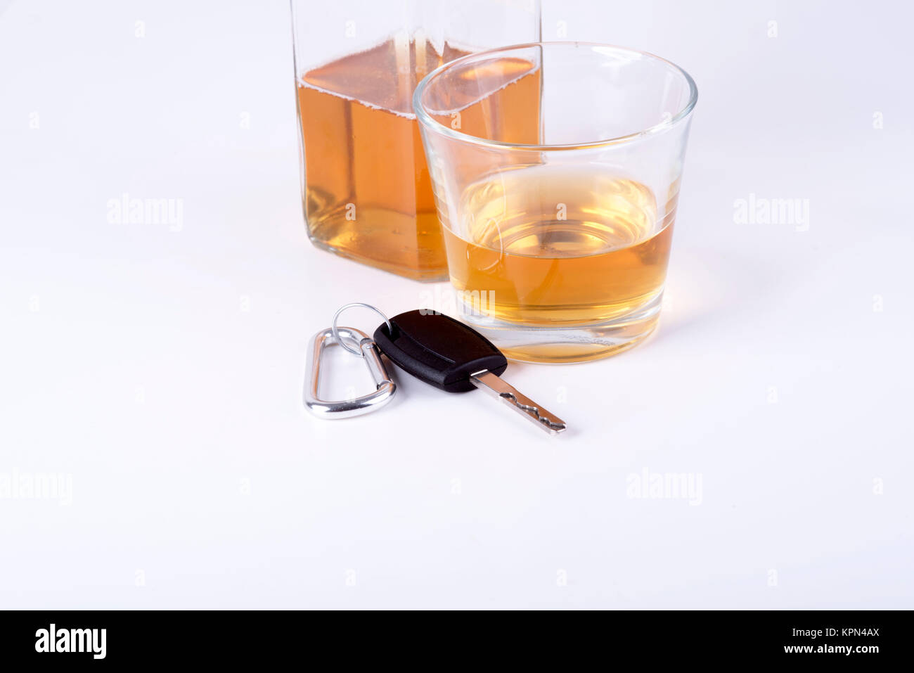 photo on the white background alcohol, keys Stock Photo - Alamy