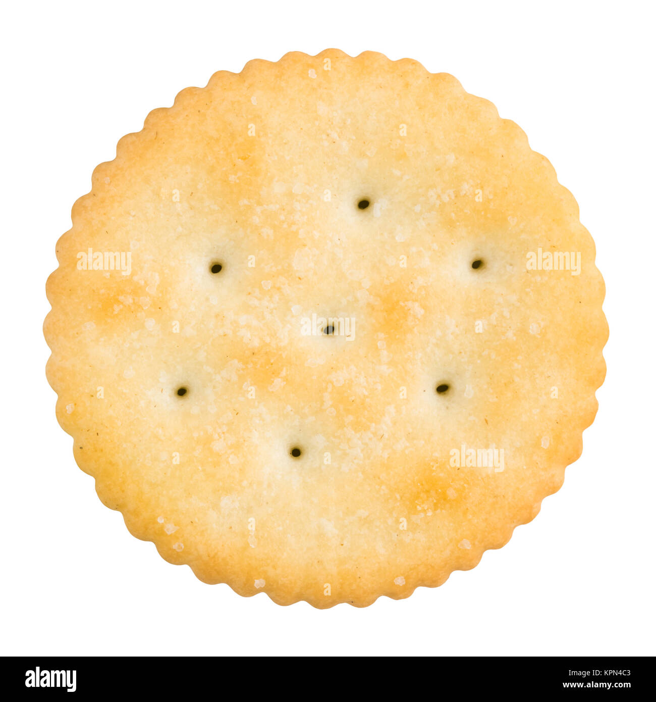 Golden cracker isolated on white background Stock Photo - Alamy