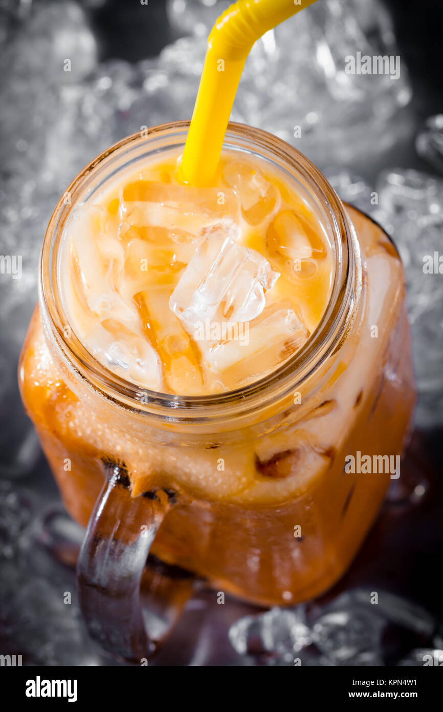 thai ice tea Stock Photo - Alamy