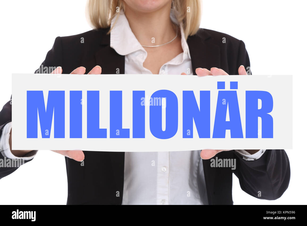business concept with millionaire rich riches success successful Stock ...