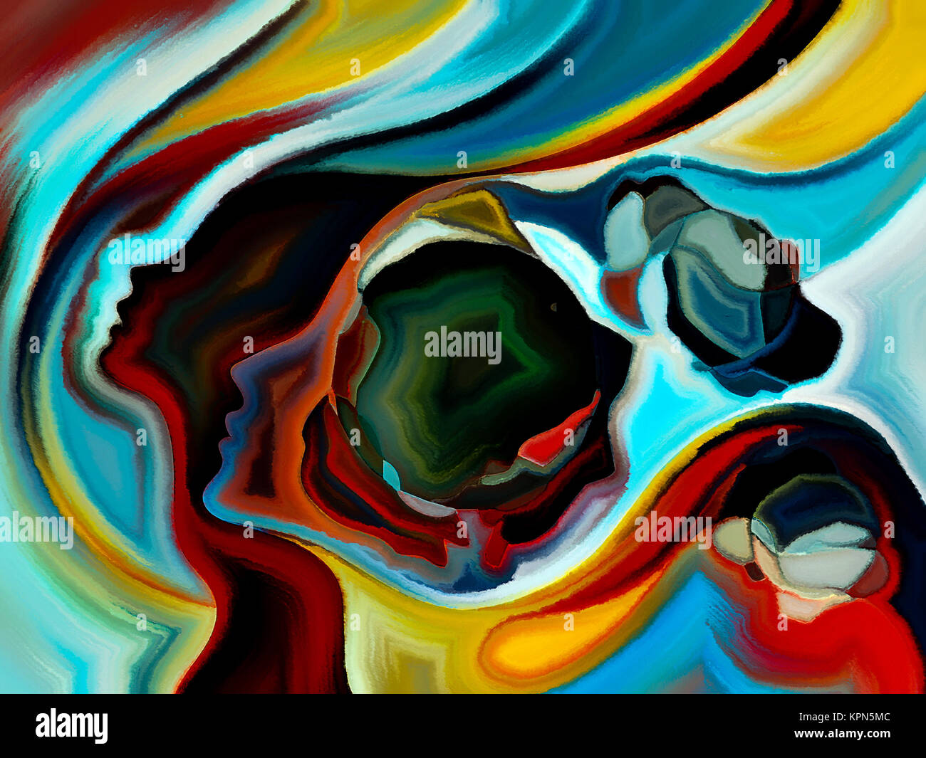 Evolving Mind Shapes Stock Photo - Alamy