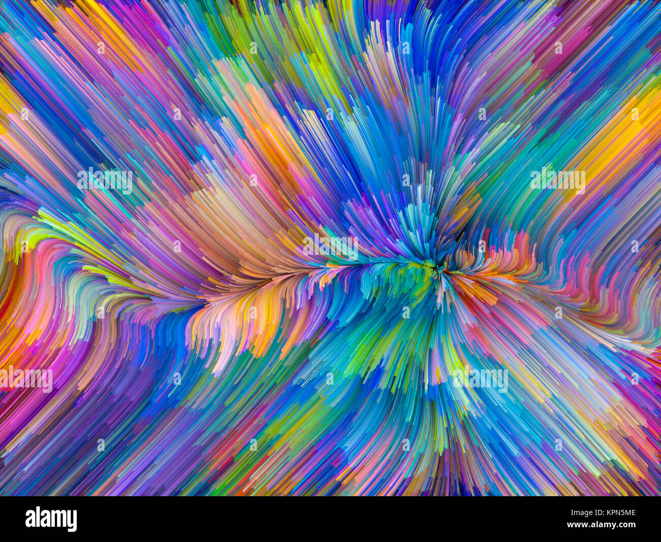 Toward Digital Color Vortex Stock Photo - Alamy