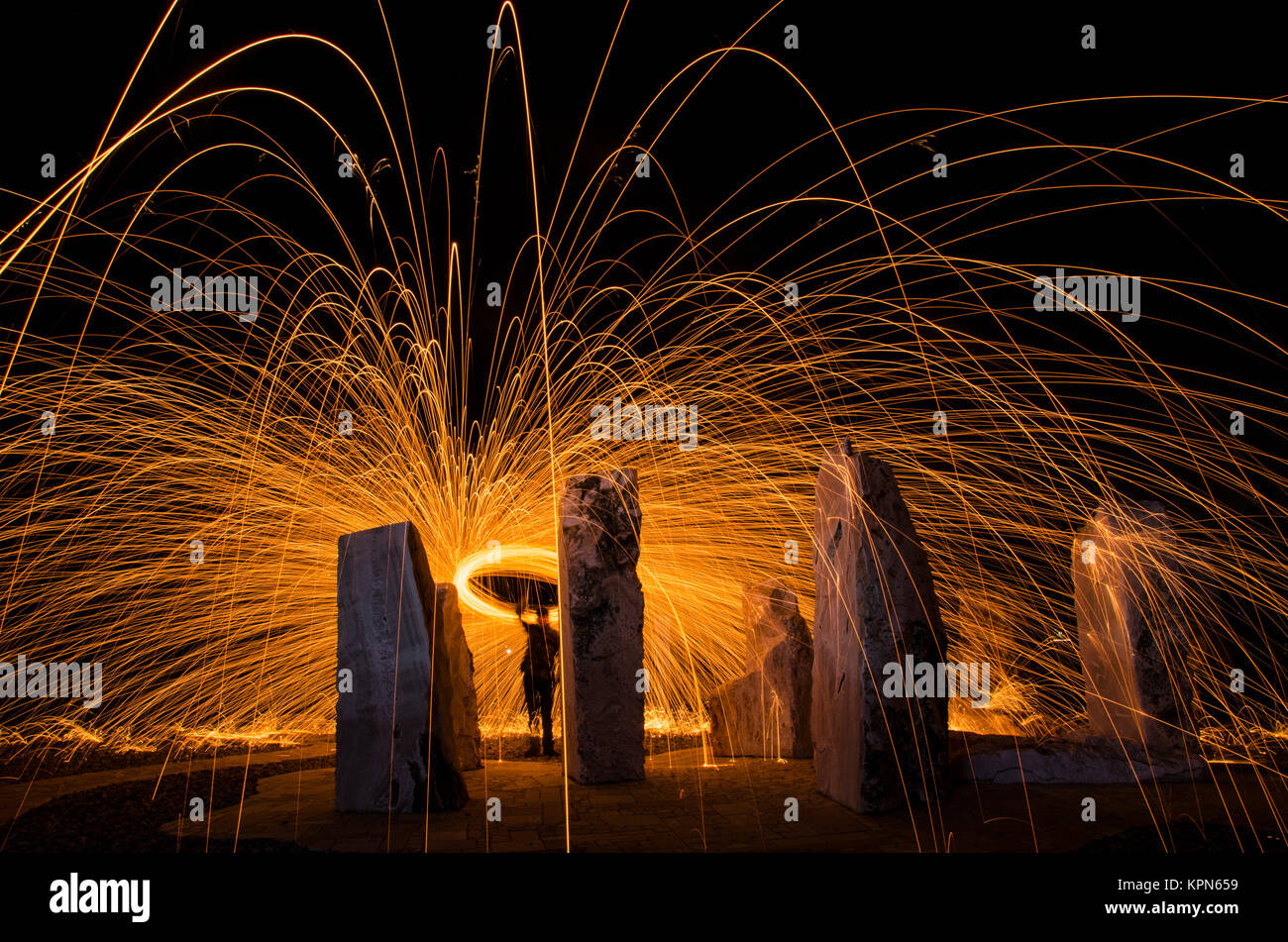 long exposure photo series five Stock Photo - Alamy