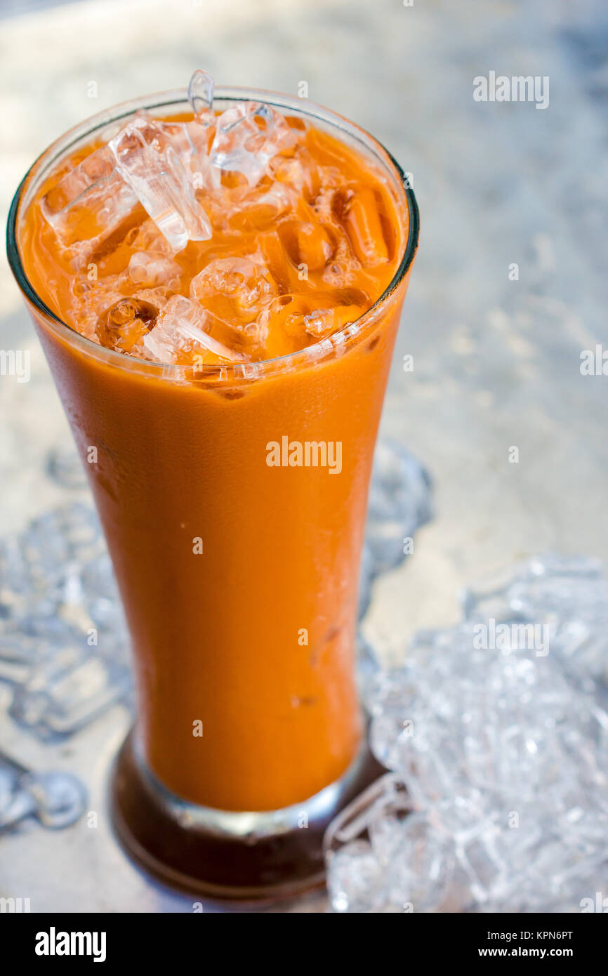thai ice tea Stock Photo - Alamy