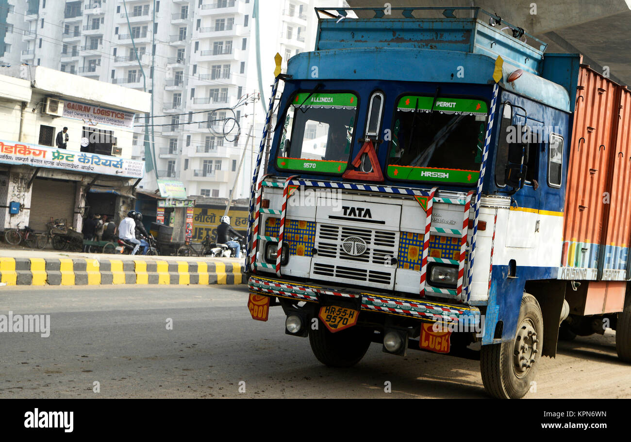 Indian container truck india hi-res stock photography and images - Alamy