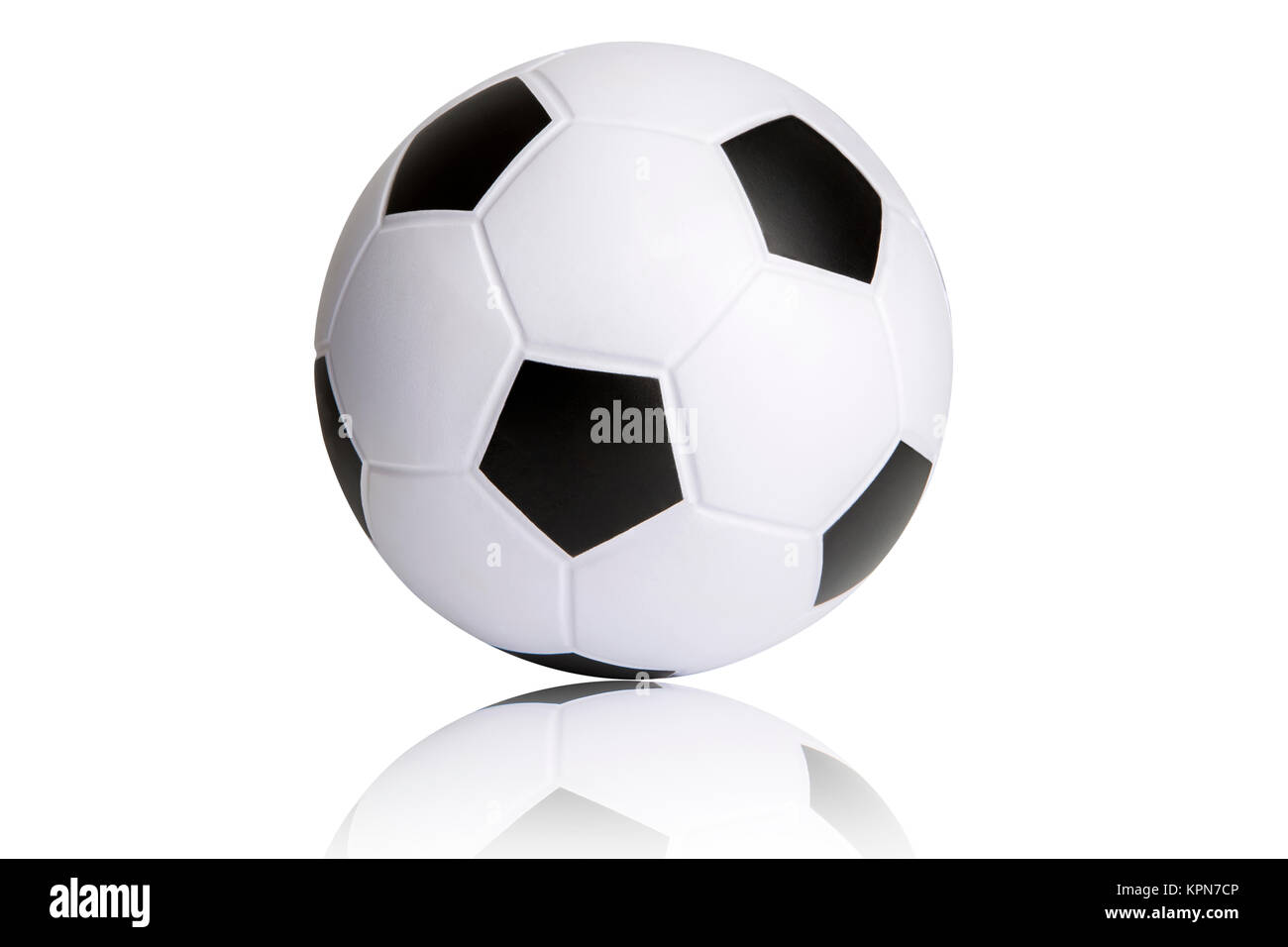 Football isolated in front of a white background Stock Photo - Alamy