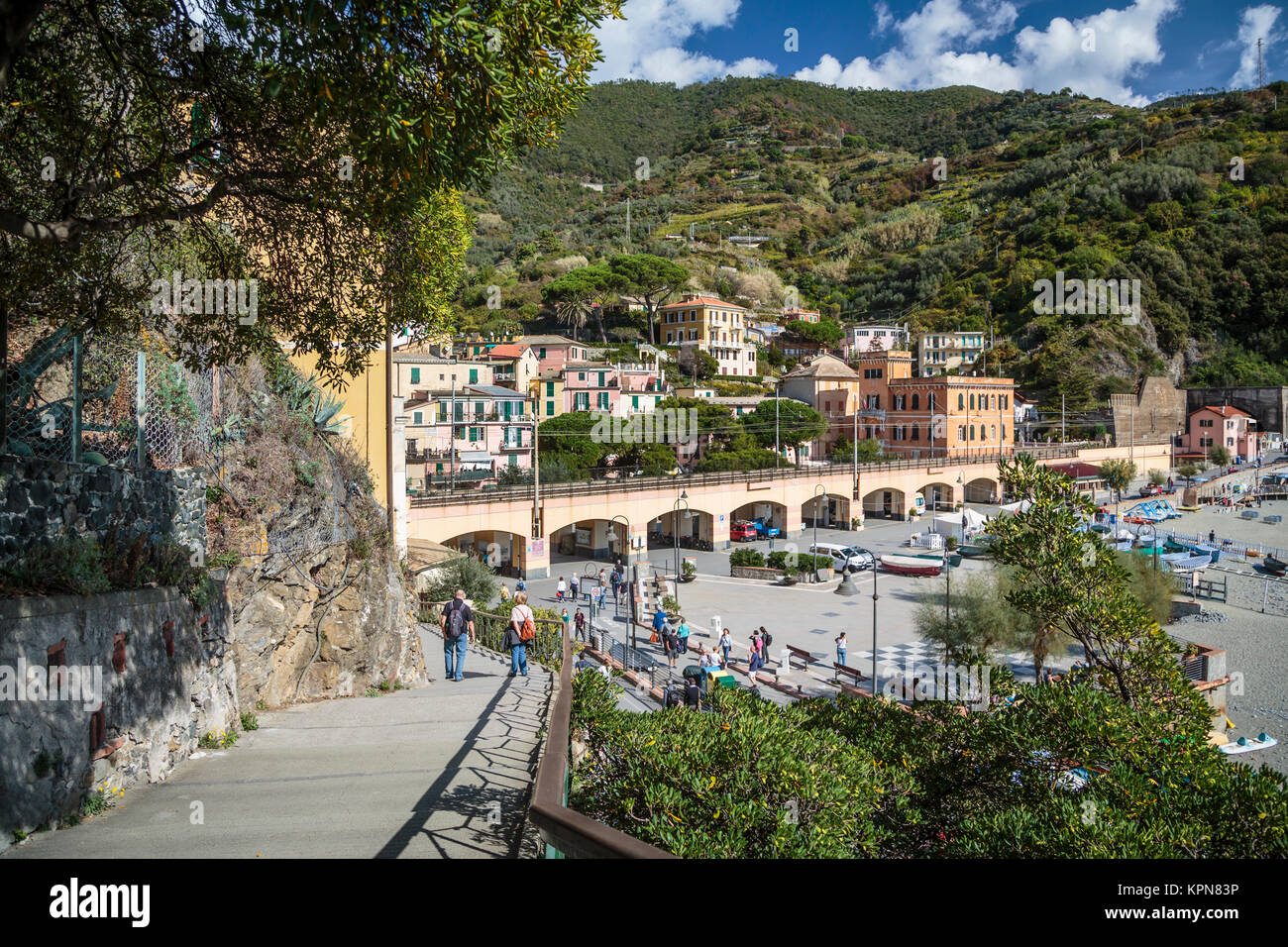 The coastal village of Monterosso al Mare, Liguria, Italy, Europe Stock ...