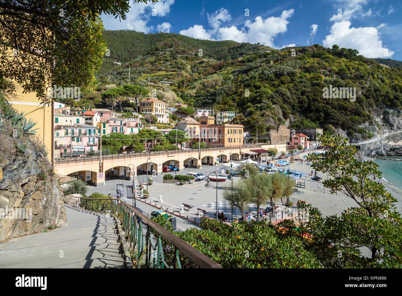 The coastal village of Monterosso al Mare, Liguria, Italy, Europe Stock ...