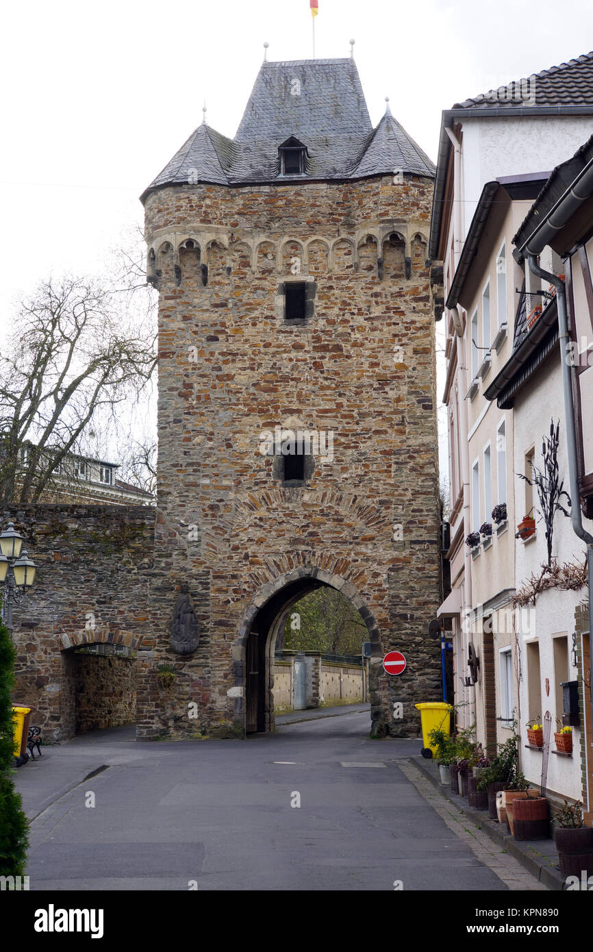 obertor and historic city walls Stock Photo - Alamy