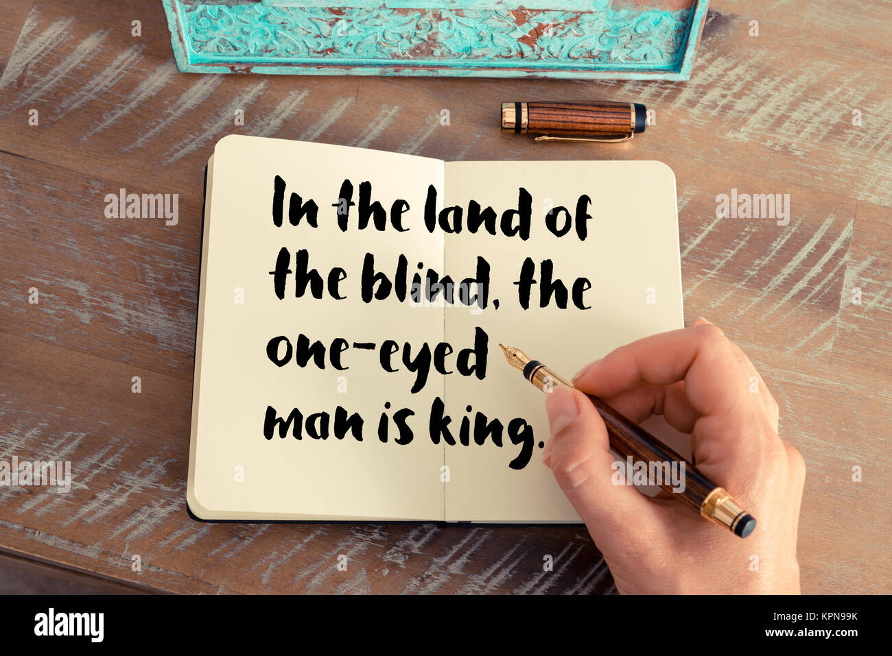 Handwritten quote as inspirational concept image Stock Photo - Alamy