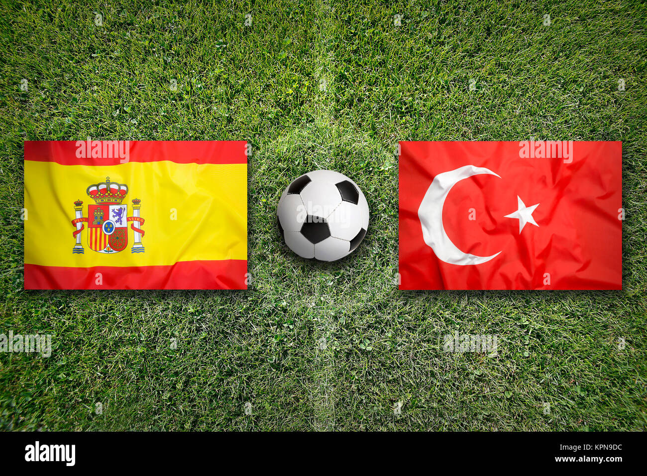 Spain vs. Turkey, Group D Stock Photo - Alamy