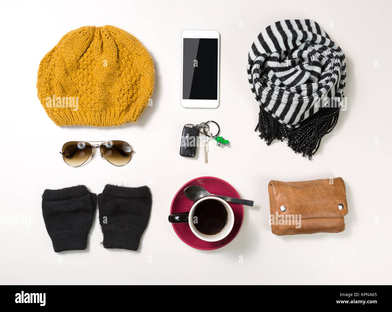 collection of woman accessories Stock Photo - Alamy