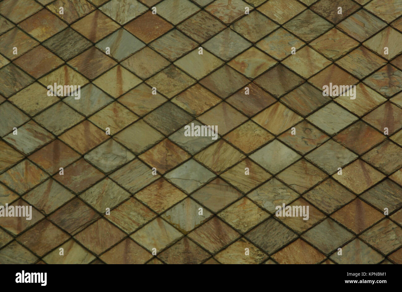 colorful slate slabs on a roof Stock Photo - Alamy