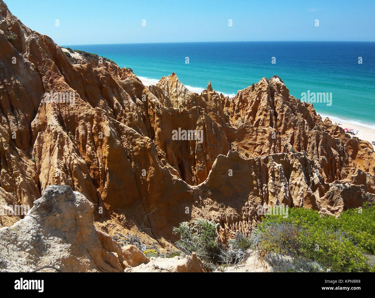 Colorful rock massif,Atlantic coast,Portugal Stock Photo - Alamy