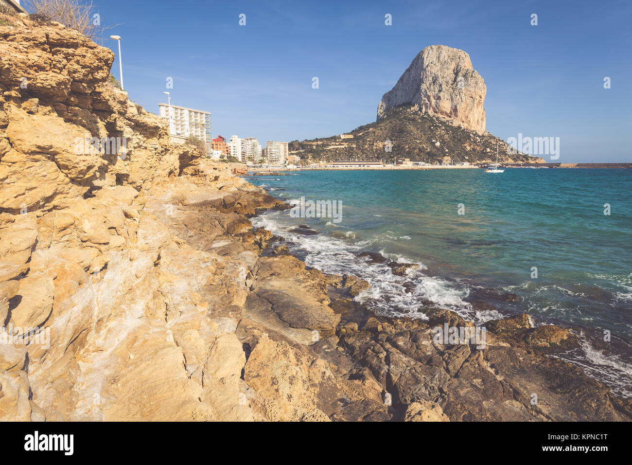 Penon de Ifach in Calpe, Alicante, Spain Stock Photo - Alamy