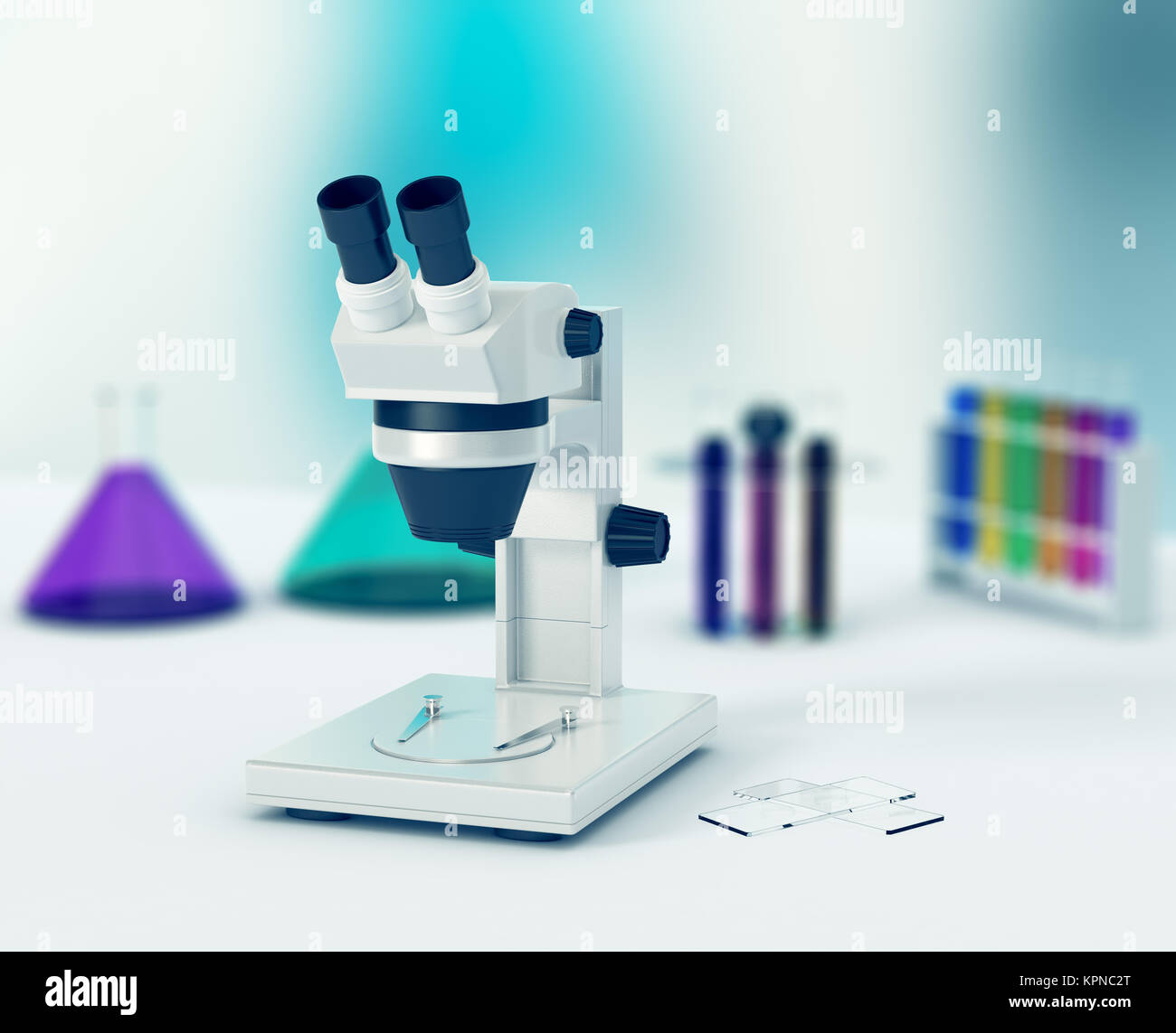 microscope, concept of scientific research Stock Photo - Alamy