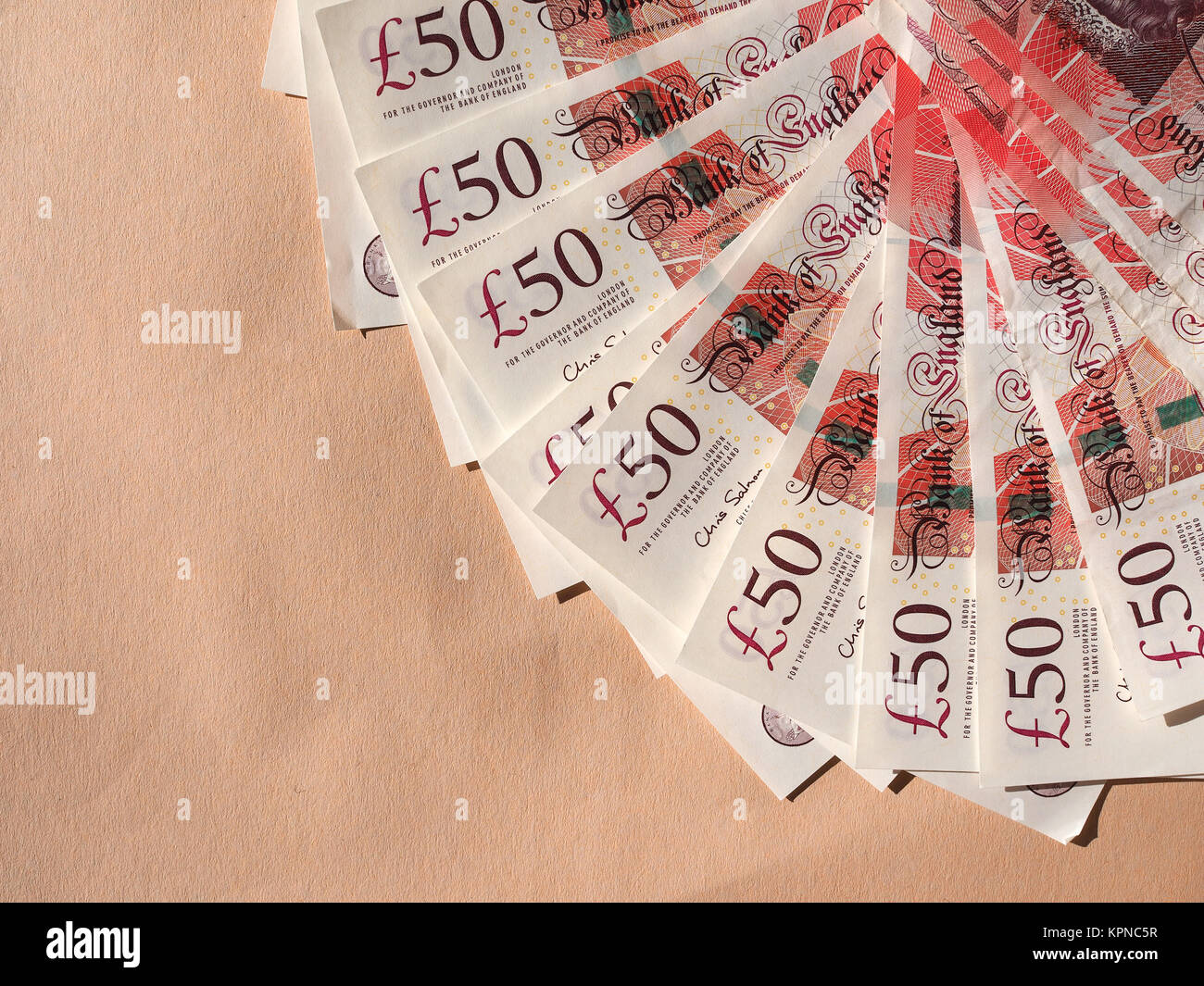 Fifty Pound notes Stock Photo - Alamy