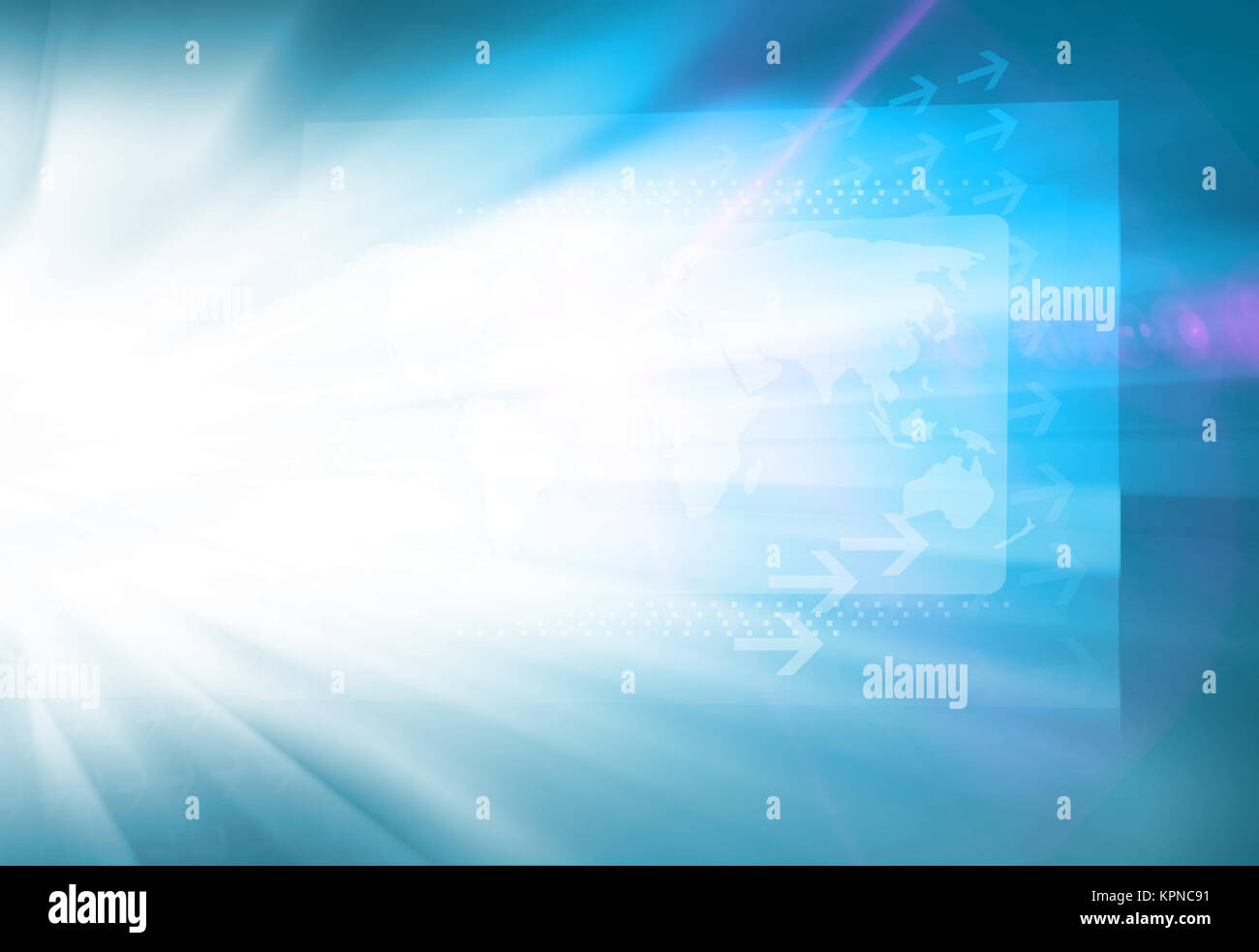 Bursting Light Coming Out from Left Side Stock Photo - Alamy