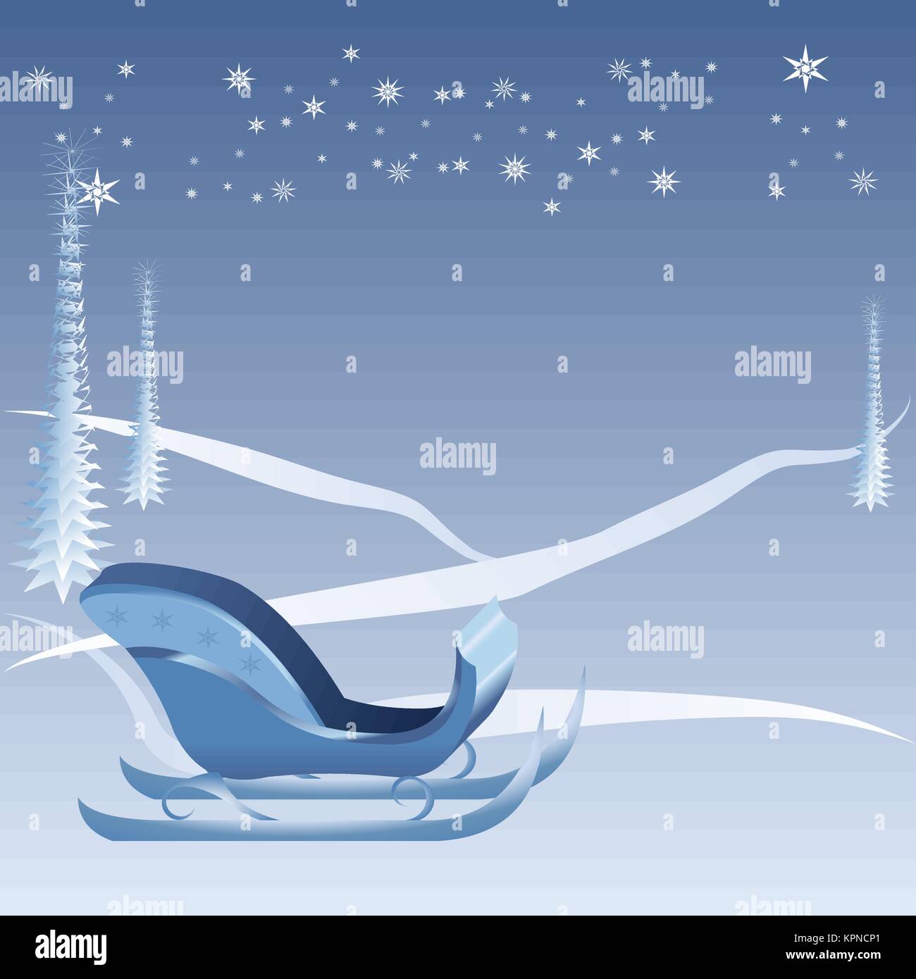 Sleigh vector vectors hi-res stock photography and images - Alamy