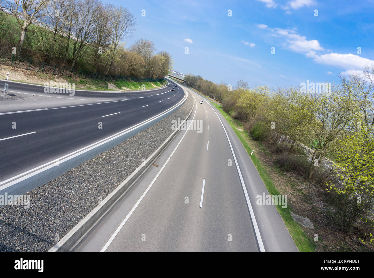 German motorway perspective hi-res stock photography and images - Alamy