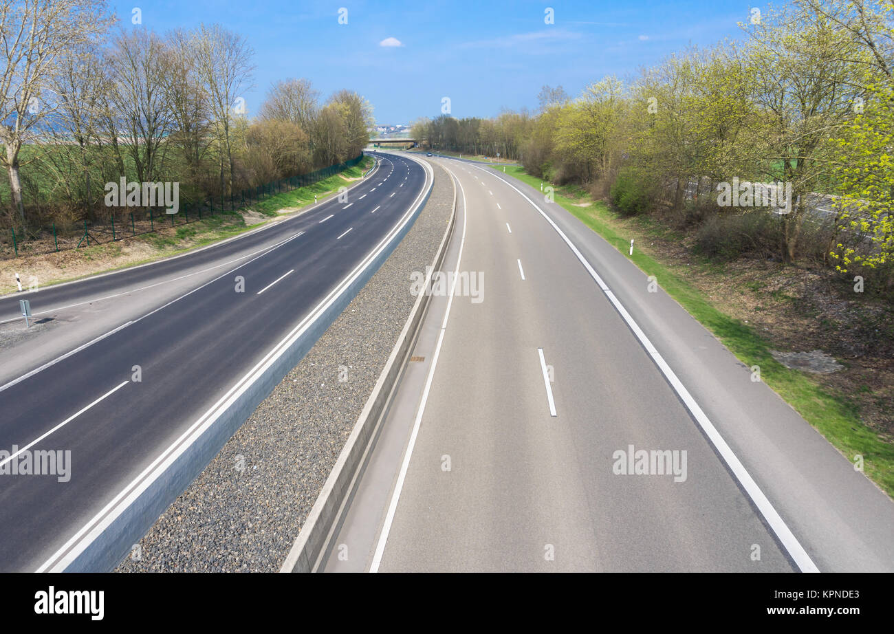 German motorway perspective hi-res stock photography and images - Alamy