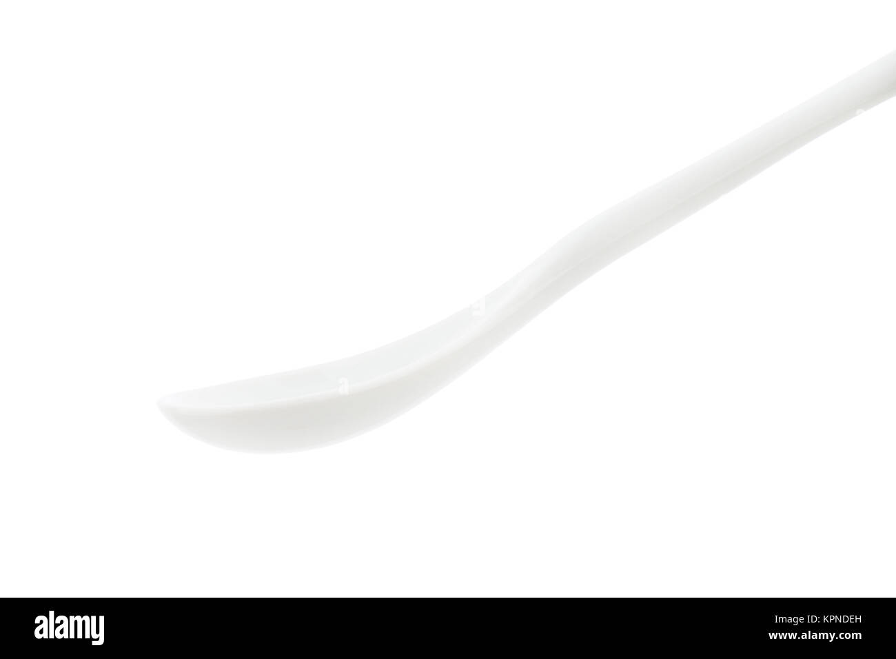 White porcelain spoon Stock Photo - Alamy